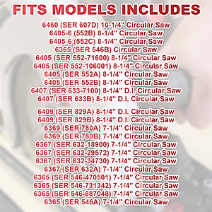 49-22-4146 for MilwaukeeCircular Saw rip fence guide KIT REPLACES 6405-6, 6390-20, 6390-21, 6394-21, 6460 skateplate circular saw guide