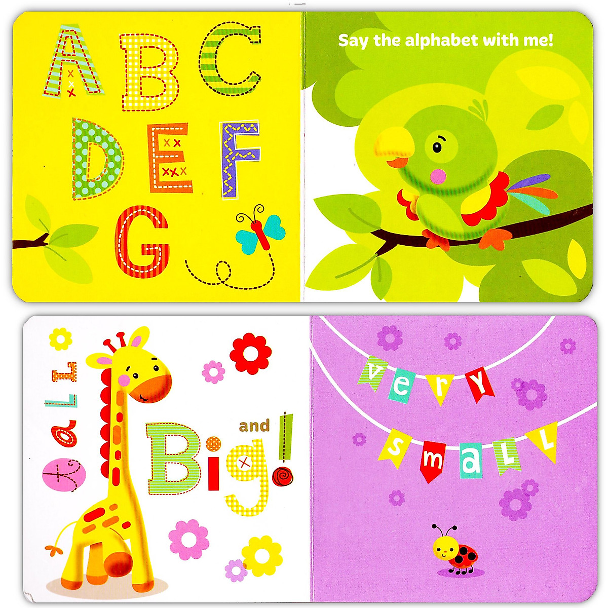 Fisher-Price "My First Books Set of 4 Baby Toddler Board Books (ABC Book, Colors Book, Numbers Book, Opposites Book)