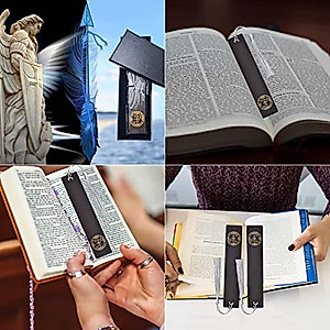 Saint Michael Bookmark | Wooden Carving Bookmarks | St Michael Book Markers | Archangel Michael Book Marks | Wood Bookmark | Graduation Gifts, Best Friend Gifts