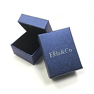 ELDA & CO. March Birthstone Necklace for Women Birthday Gifts Aquamarine Jewelry for Mom Wife Daughter Love Heart Pendant Jewelry Sterling Silver