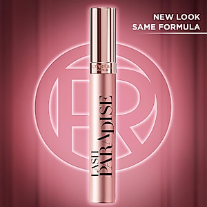 L'Oreal Paris Voluminous Makeup Lash Paradise Waterproof Mascara, Voluptuous Volume, Intense Length, Feathery Soft Full Lashes, No Smudging, No Clumping, Black, 0.25 Fl Oz (Pack of 2)