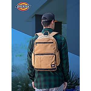 Dickies Journeyman Extra Large Capacity Backpack Classic Logo Water Resistant Casual Daypack for Travel Fits 15.6 Inch Notebook (Brown Duck)