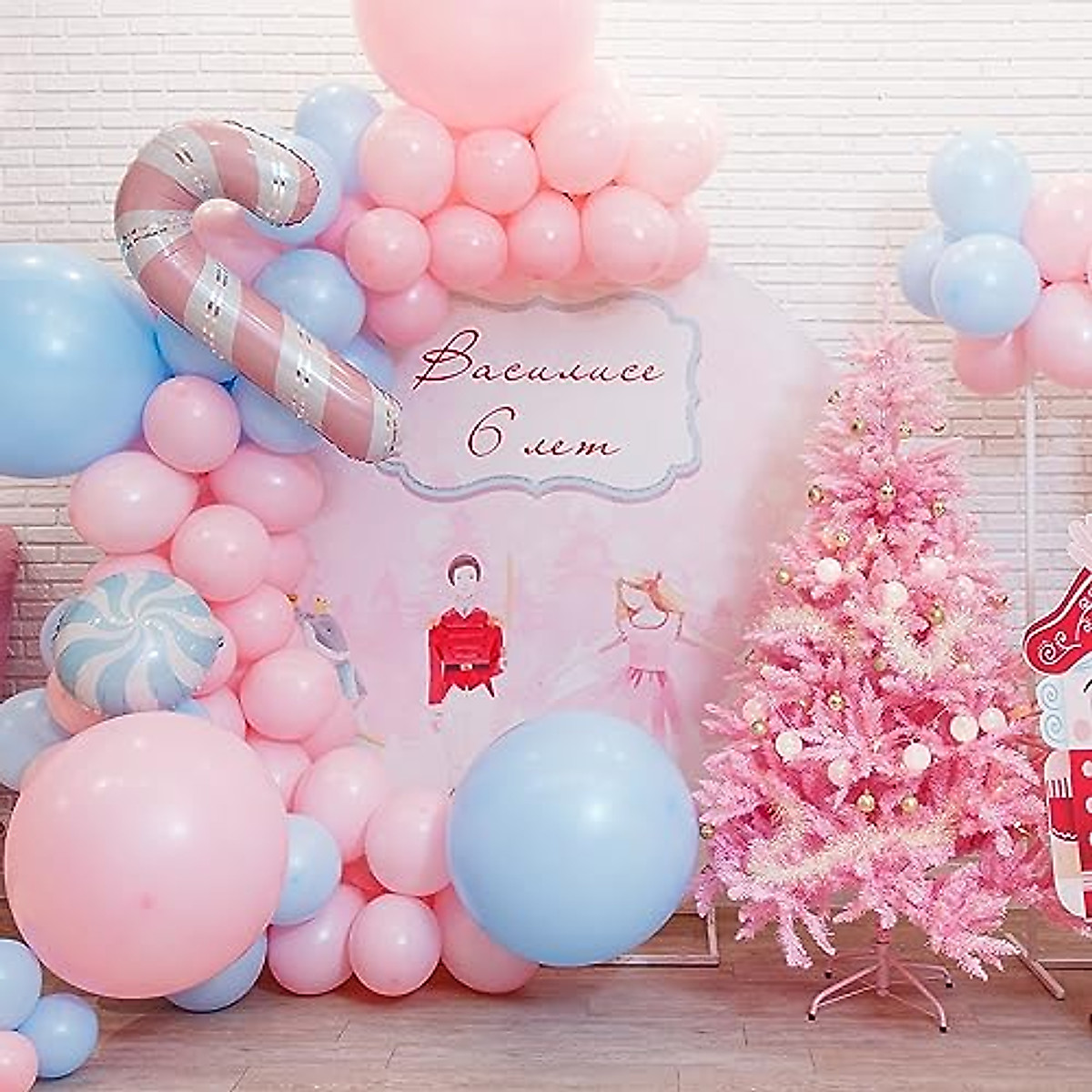 RUBFAC Pastel Pink Balloons, 70pcs 5 Inch Light Pink Balloons and Ribbon, Thick Latex Balloons for Valentine's Day Birthday Wedding Baby Shower Graduation Anniversary Party Decorations