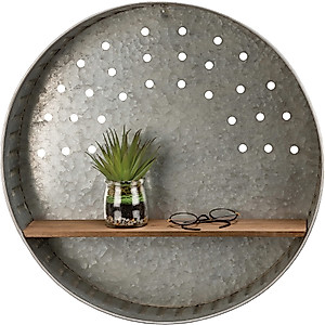 Primitives By Kathy 112886 Round Shelf Wall, 20-inch Diameter, Large
