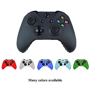 OSTENT Soft Protector Silicone Skin Case Cover Pouch for Microsoft Xbox One Controller - Color Black