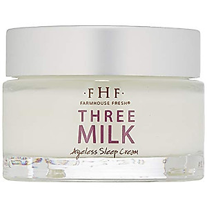 FarmHouse Fresh Face Moisturizer, Anti-Aging Cream. Hydrating Peptide Overnight Cream, Three Milk Ageless Sleep Cream. 1.7 Fl Oz