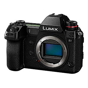 Panasonic LUMIX S1 Full Frame Mirrorless Camera with 24.2MP MOS High Resolution Sensor, L-Mount Lens Compatible, 4K HDR Video and 3.2? LCD - DC-S1BODY (Renewed)