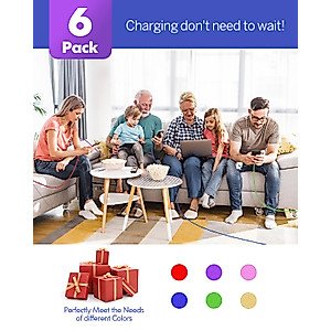 USB C Cable 6ft 3.1A Fast Charging 6-Pack USB A to USB C Cable for Samsung Galaxy S10 S9 S8 Note10 9 8 LG V50 V40 G8 G7