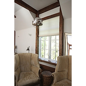 Linen Roman Shades, Fabric Utopia Natural(100% sheer linen), chain mechanism, Roman Shades for Windows, Window Treatments, Custom Made