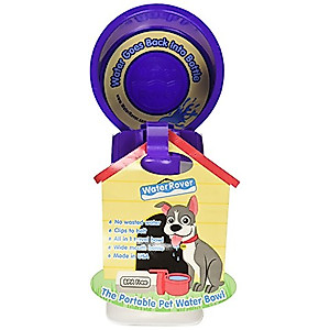 Water Rover Smaller 3-Inch Bowl and 8-Ounce Bottle, Purple