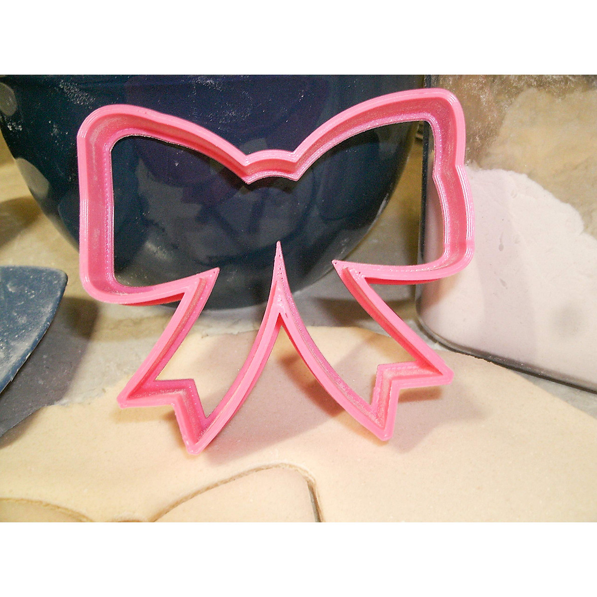 BASKETBALLS OR BOWS GENDER REVEAL BABY SHOWER SET OF 3 COOKIE CUTTERS MADE IN USA PR1197