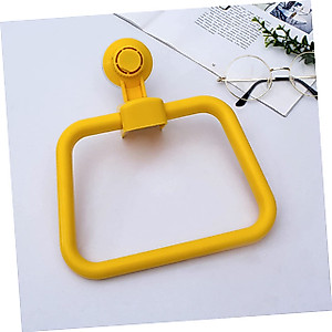 Amosfun Vacuum Cup Towel Rack Towel Rack for Kitchen Towel Holder for Kitchen Rotatable Towel Rack Strong Suction Towel Hanger Multifunction Enamel Plates Camping Suction Cup Towel Hanger