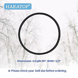 26-9672 Snowthrower Drive V-Belt Replacement Toro 26-9672 622 724 722 Snowblower Belt (1/2" X30")