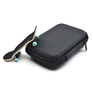 Teak Tuning Fingerboard Travel Carry Case, Mini - Hard Protective Shell, Black - 4.5" x 3" x 1.5" Mini Version