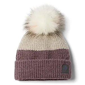Columbia Unisex Winter Blur Pom Pom Beanie, Basalt/Dark Stone, One Size