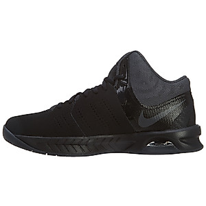 Nike Mens Air Visi Pro Vi NBK Black/Anthracite Ankle-High Nubuck Basketball Shoe - 10M