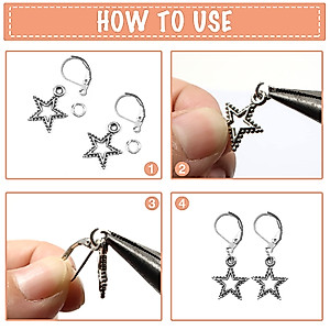 TOAOB 200pcs French Earring Hooks Leverback Ear Wire 10x15mm Silver and Gold Plated Metal Brass Hypoallergenic Earring Supplies Jewelry Making Findings