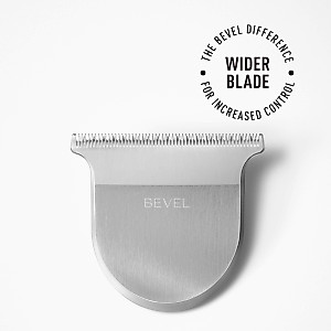 Beard Trimmer + T-Blade Bundle By Bevel - Clippers for Men, Cordless, Rechargeable, Tool-free Zero Gap Dial, High Power, 8 Hour Battery Life, 6 Month Standby