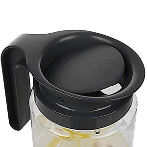 Komax Plastic Pitcher with Lid | 2.1-quart / 67.2-oz Tritan BPA-Free Plastic Water Pitchers | Hot & Cold Drink Pitcher | Spill-Proof Gravity Pouring Mechanism