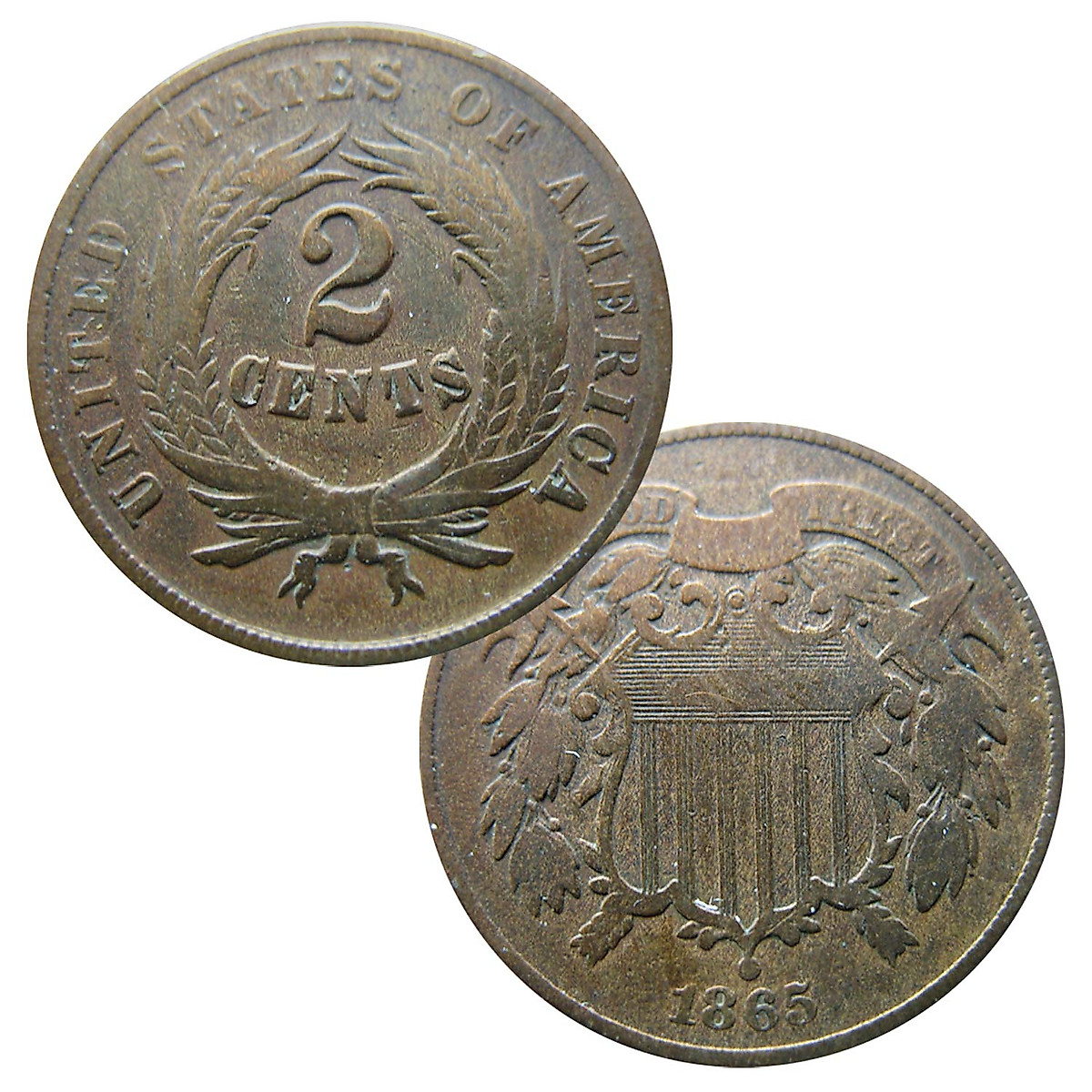 1864-1872 P Two Cent Piece Random Date Two Cent Very Good