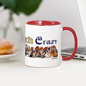 CafePress Zebra Finch Crazy Sticker Mugs Ceramic Coffee Mug, Tea Cup 11 oz