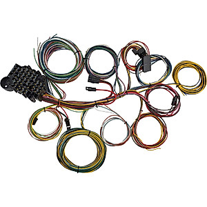 Universal 22-Circuit Automotive Wiring Harness Kit for GM Tilt Columns - GXL Insulated Copper Wires, Includes Instructions, Ideal for Restorations, Custom Builds and Engine Swaps