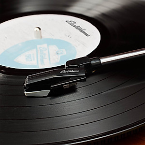 Electrohome Winston Vinyl Record Player 3-in-1 Classic Turntable Natural Wood Stereo System, AM/FM Radio, CD, and AUX Input for Smartphones, Tablets, and MP3 players (EANOS501)