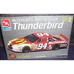 #8402 AMT/Ertl Bill Elliott #94 McDonalds Racing Team Thunderbird 1/25 Scale Plastic Model Kit,Needs Assembly