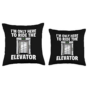 Elevator Buttons Lover Elevator Buttons Mechanic Technician Throw Pillow, 16x16, Multicolor