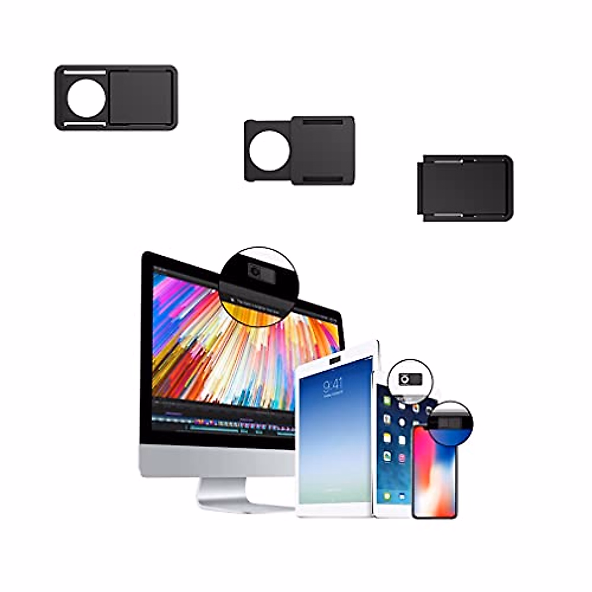 3 -Pack Webcam Cover, Protect Your Privacy and Security,Webcam Cover Slide for Laptop, MacBook, PC, Cell Phone and More Accessories