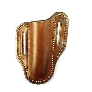 Brown Folding Hunter Leather Knife Sheath