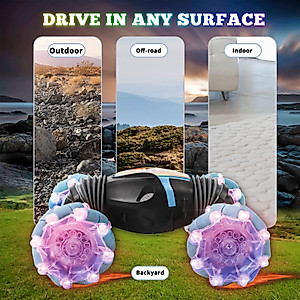 Remote Control Car,Gesture Sensing Car Hand Remote Controlled Car Stunt Crawler Double Sided Rotating 360 Rotating 2.4 GHz Remote Control Car Toy for Girls Boys