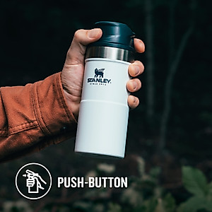 STANLEY Trigger Action Travel Mug 0.25L - Keeps Hot For 3 Hours - BPA-Free - Thermal Mug For Hot Drinks - Leakproof Reusable Coffee Cup - Dishwasher Safe - Wine