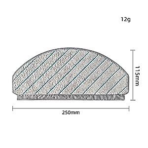 10 Pack Replacement Mop Cloth Pads for ECOVACS DEEBOT OZMO T10/T10 Plus Robot Vacuum Cleaner Accessories (5 Microfiber Washable Cloth + 5 Disposable Cloth)