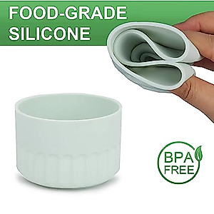 Yaruing 2Pcs Silicone Boot for Stanley Tumbler 40oz 30oz Cup Accessories,Protective Silicone Bumper Boot Sleeve,Anti-Slip Bottom Sleeve Cover for All Water Bottles Bottom Width of 2.83&3in,Khaki