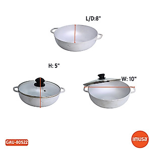 IMUSA 2.0Qt Basic Caldero w/Glass Lid - 20cm