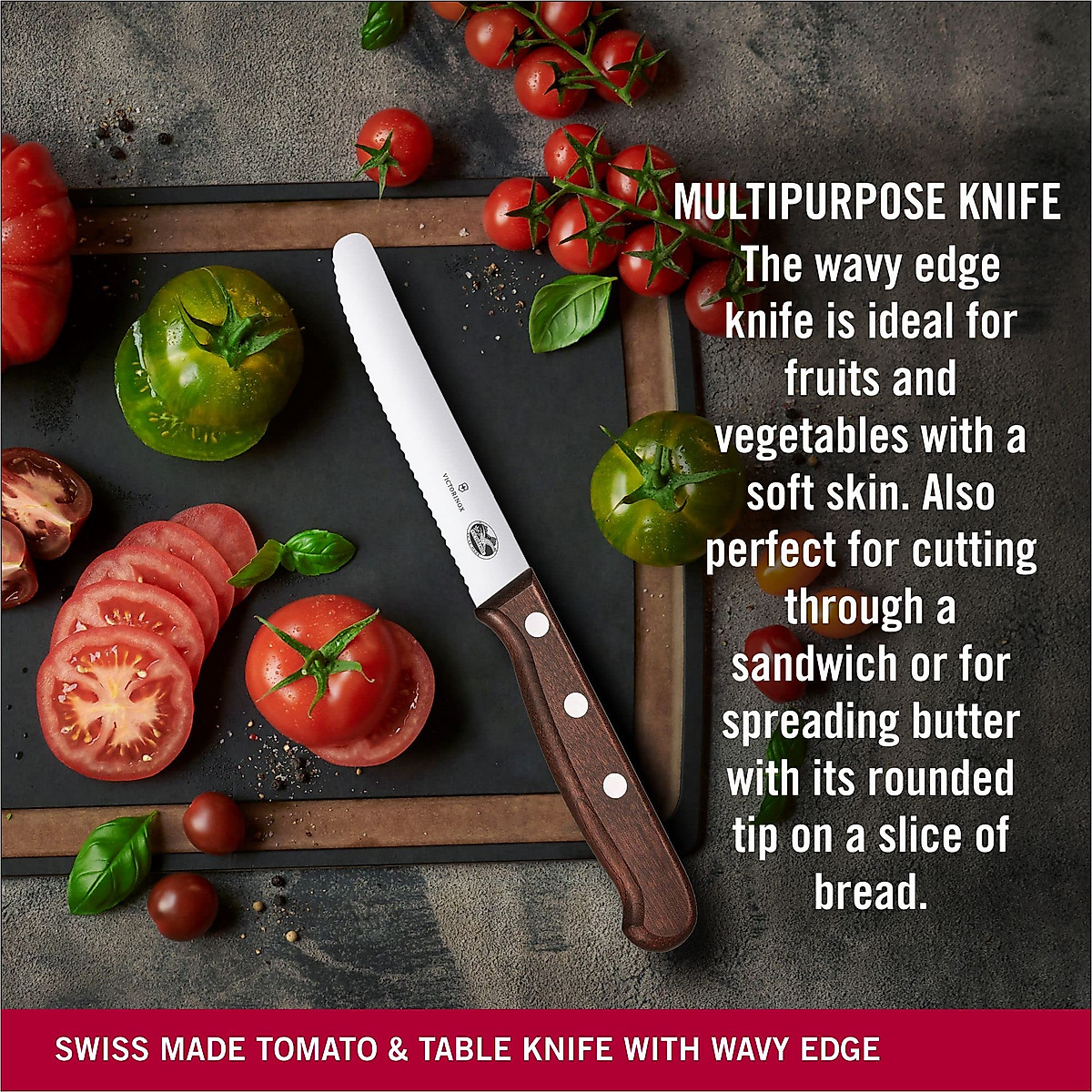 Victorinox Wood Tomato and Table 4.25-Inch Knife
