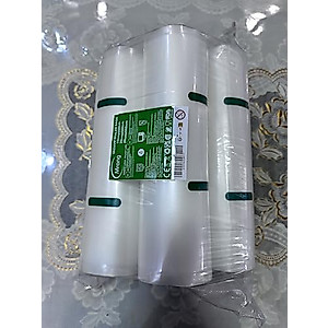 Vacuum Sealer Bags Rolls for Food Saver 11"x25' 3Rolls + 8"x25' 3Rolls Seal a Meal Commercial Grade, BPA Free, Heavy Duty, Great for Vacuum storage, Meal Prep or Sous Vide