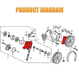 RANSOTO Power Steering Pump Power Assist Pump Compatible with 2005-2010 Honda Odyssey 2005-2008 Honda Pilot 2007-2013 Acura MDX Replace 56110-RGL-A03 21-5442 56110RYEA03 56110RGLA04