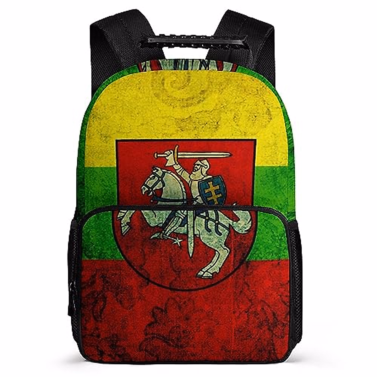 Lithuanian Flag Laptop Backpack Lightweight 16 Inch Travel Backpack Shoulder Bag Daypack for Men Women