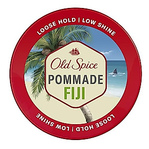 Old Spice Hair Styling Fiji Pomade for Men Flexible Hold Low Shine, 2.22 oz