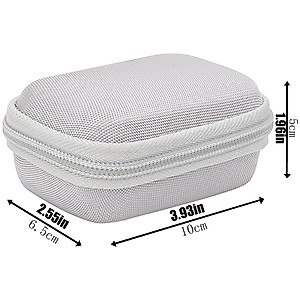 khanka Hard Travel Case Compatible with iWALK/Charmast/KKD/Abnoys/VEGER/Taegila Small Portable Charger 3350mAh 4500mAh 4800mAh 5000mAh 5200mAh 8000mAh Ultra-Compact Power Bank, Case Only (White)