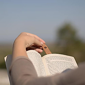 TILISMA Wooden Letter Opener and Bookmark for Men and Women - Handmade Walnut Envelope Opener Knife - 2 in 1 Office Gifts for Boss, Coworkers - Cool Book Accessories Gifts for Book Lovers and Readers