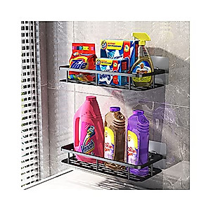 ITrixgan Bathroom Organizer Accessory Inside Shower Shelf Wall Caddy Stick On Rack Storage Holders