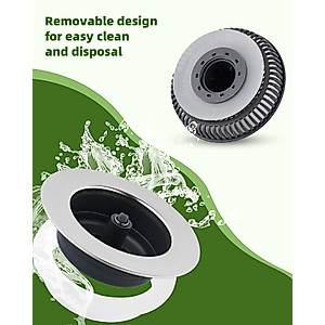Kitchen Sink Strainer Stopper Combo 3-in-1 Pop Up Kitchen Sink Drain with Upgrade Folded Handle, for US Standard 3-1/2 inch Drain Filter, Chrome Stainless-Wraped Shell, Anti-Clog