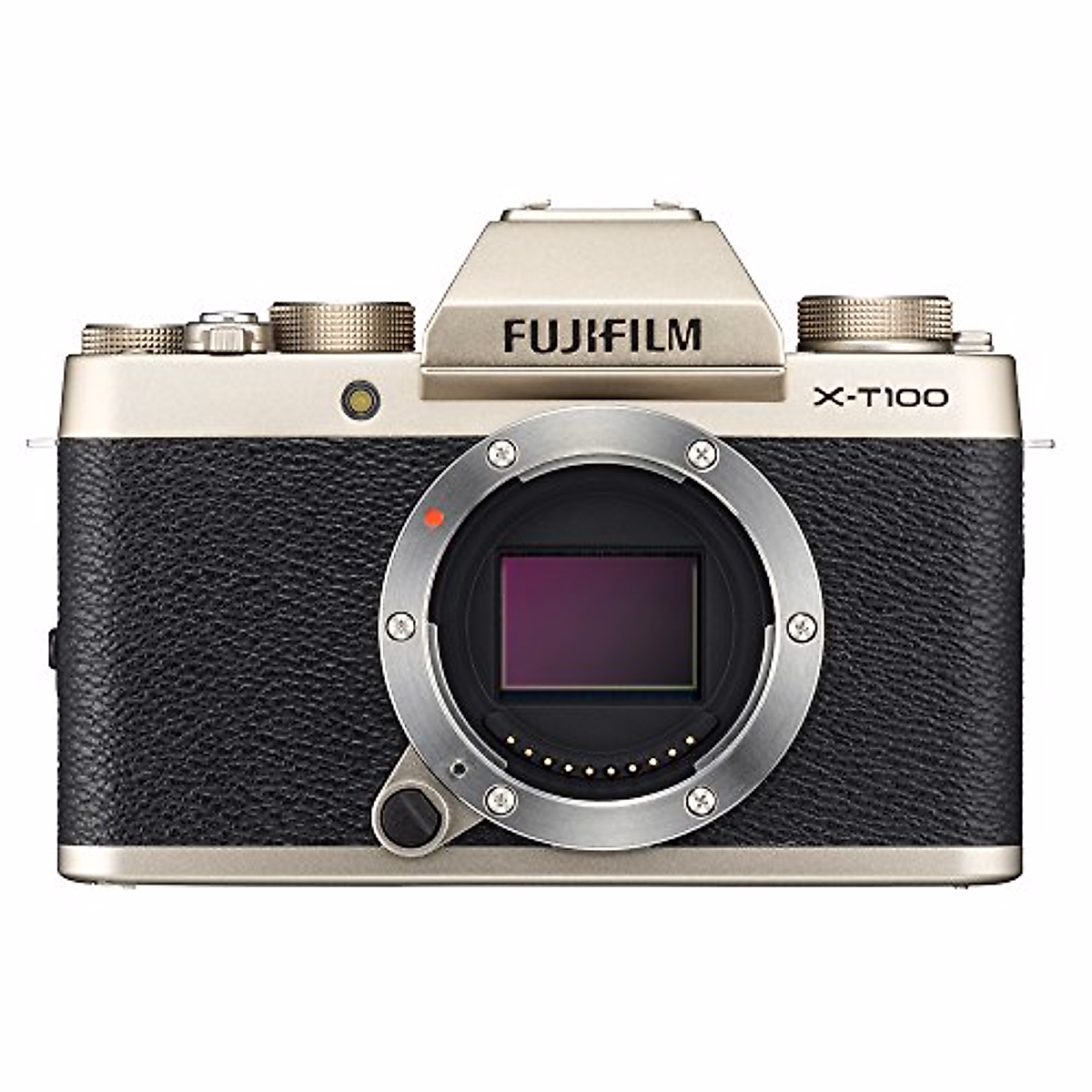 Fujifilm X-T100 Mirrorless Digital Camera, Champagne Gold (Body Only)
