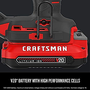 CRAFTSMAN V20 Cordless Brad Nailer Kit, 18GA (CMCN618C1)
