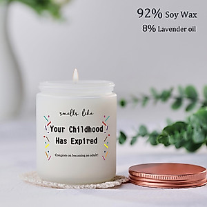 Funny 18th Birthday Gifts for Girls, Boys - Happy 18th Birthday Gifts for Daughter, Son, Granddaughter, Niece, Friend - Unique Turning 18 Year Old Candle Gifts