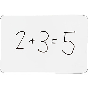 Really Good Stuff Mini Non-Magnetic 6" by 9" One-Sided Dry Erase Boards - Set of 12