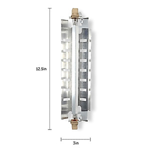Appliance Pros Refrigerator Defrost Temperature Control and Bracket Heater Element Assembly for Top Refrigerators Brands, Compatible with WR51X10055, AP3183311, AH303781, and more, 725 Watts, 12 in